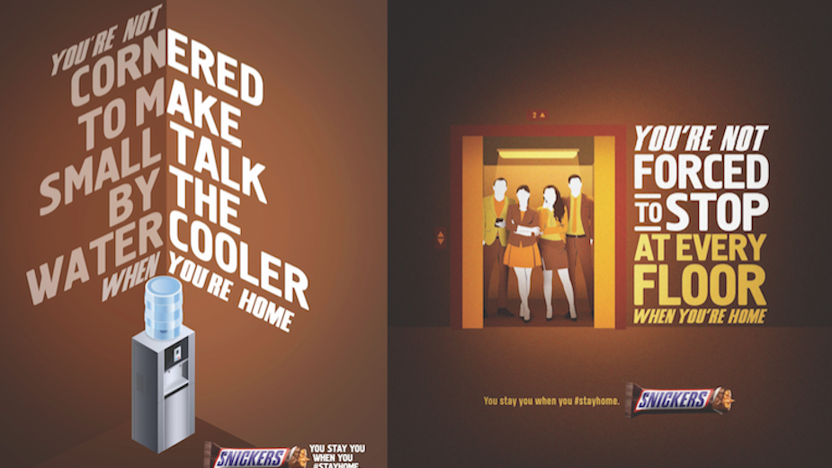 Snickers Adds Twist to Iconic Tagline in Lockdown-Inspired Campaign ...
