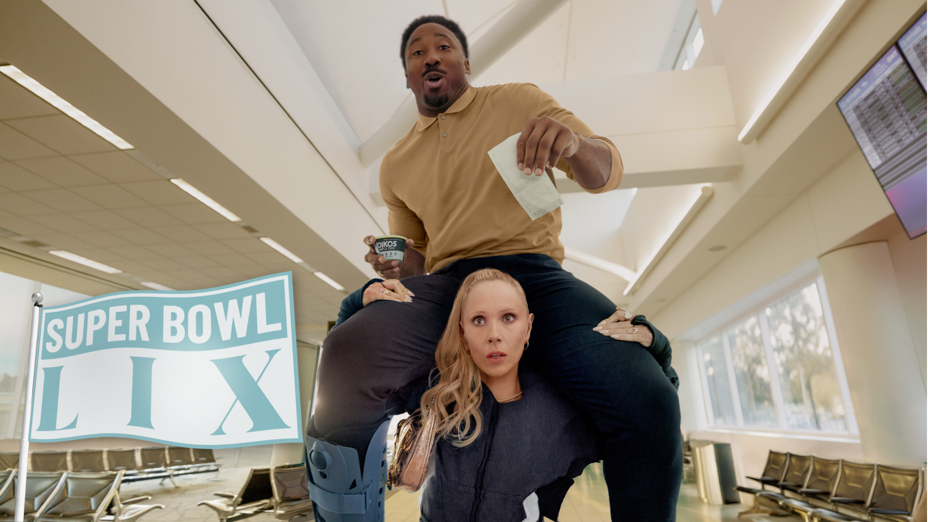 Oikos Flexes Surprising Strength in Big Game Campaign Starring Juno Temple and Myles Garrett ...