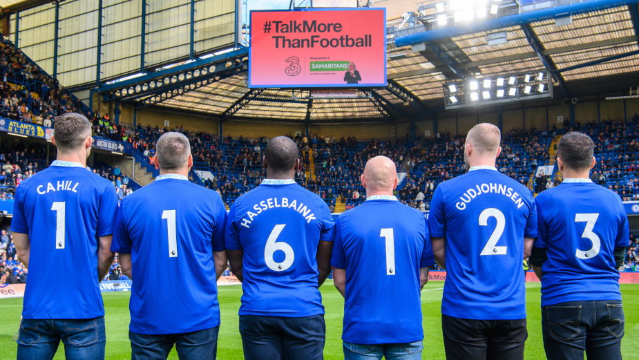 Three and Samaritans' Stamford Bridge Takeover Gets Football Fans to ...
