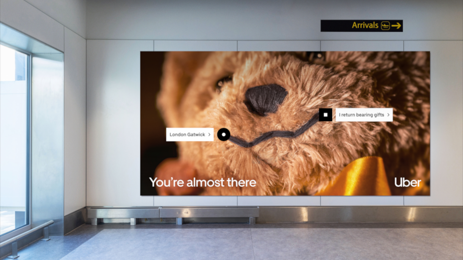 Uber's Iconic Journey Lines Remind Gatwick Airport Passengers 'You’re ...