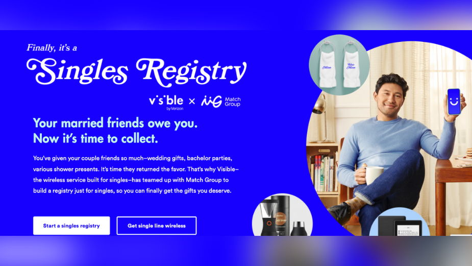 Visible and Match Group Team Up to Offer a Registry for Singles This ...