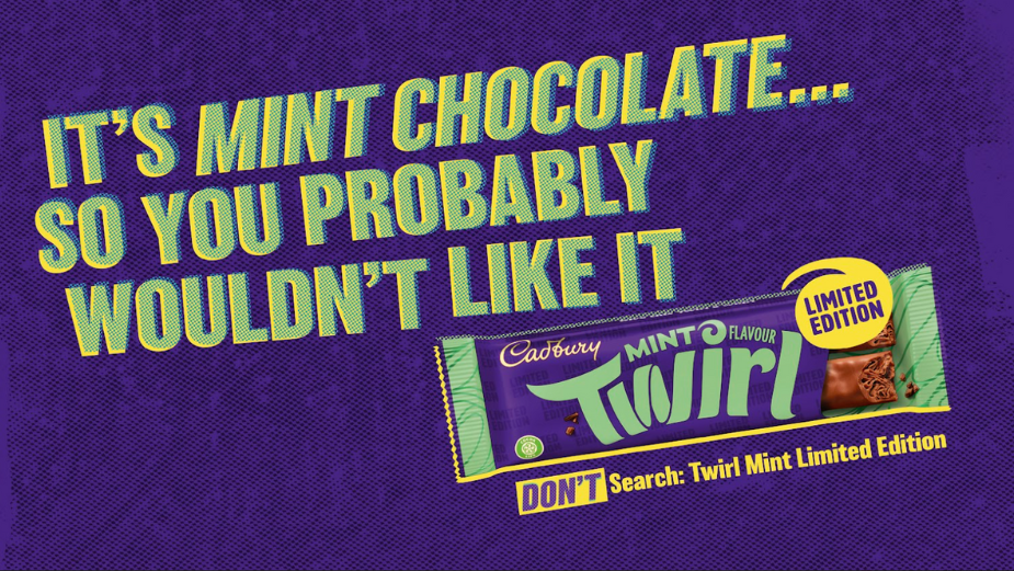 Cadbury Introduces Limited Edition Twirl Mint in Cheeky Un-Advertising ...