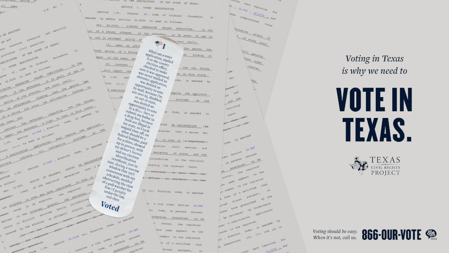 Giant 'I Voted' Sticker Includes All the Hurdles Texans Have to ...