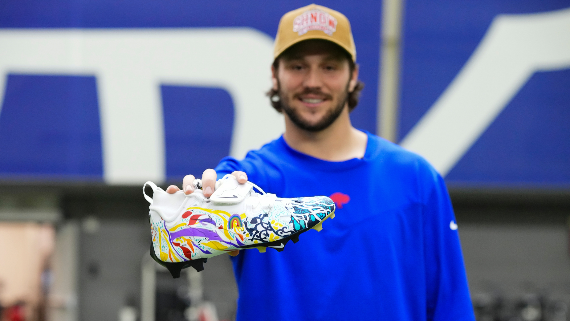 How AI Designed Josh Allen’s Superman Touchdown Cleats | LBBOnline