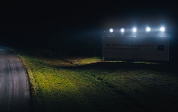 These Car Insurance Billboards Illuminate Roads at Night Instead of ...