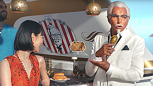 KFC Covers Actor George Hamilton in Bronzer to Launch New Crispy ...