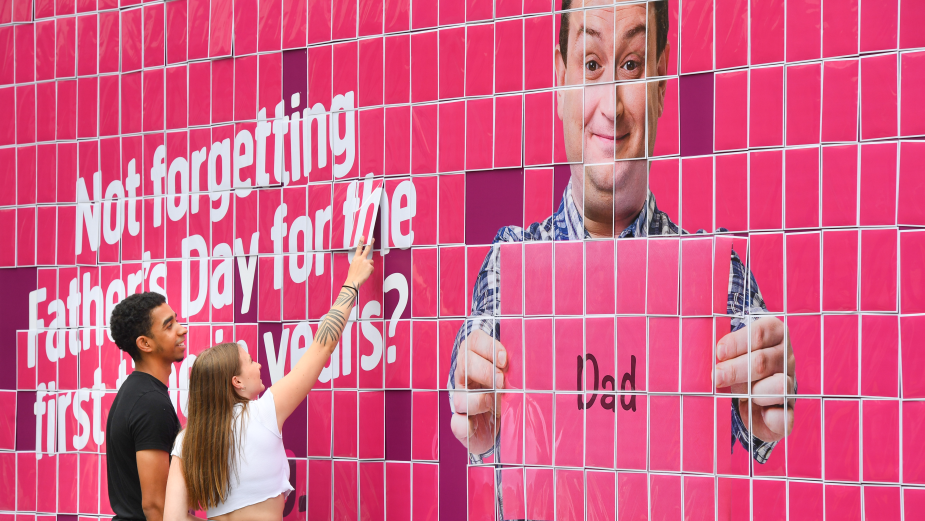 Plusnet Celebrates Dads with Billboard Full of Free Father’s Day Cards ...