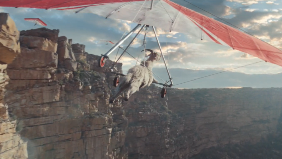 Hang Gliding Goat Reaches New Heights in Latest Virgin Media Campaign ...