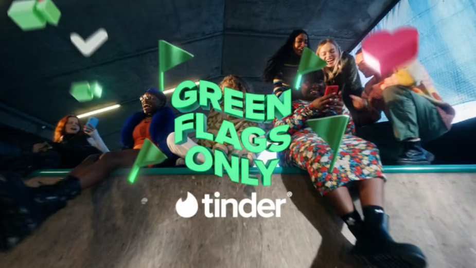Tinder Looks for Green Flags Only in Campaign from CPB London | LBBOnline