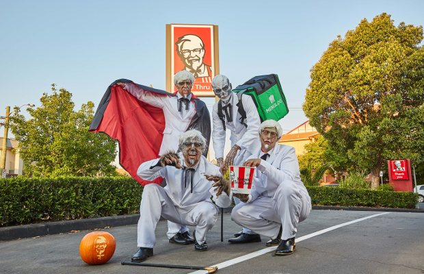 'Cursed Colonels' Deliver Spooky KFC Surprises to Menulog Customers ...