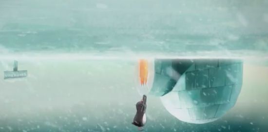 Aardman Turns A Penguin's World Upside Down In Cute Spot For Iglü | LBBOnline