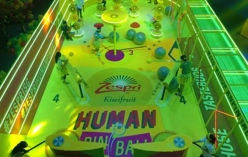Zespri Kiwifruits Creates World's Largest Game of Human Pinball | LBBOnline