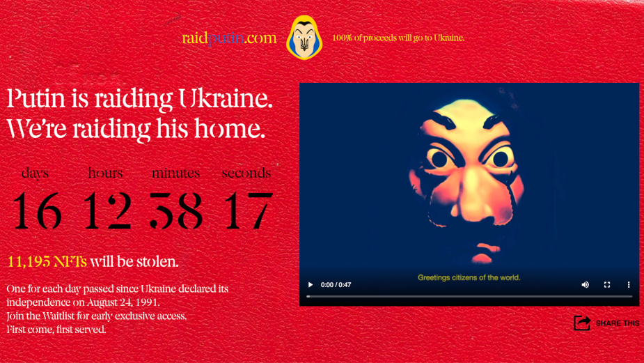 Agencies Launch NFT Collection to 'Raid' Putin's Art Collection | LBBOnline