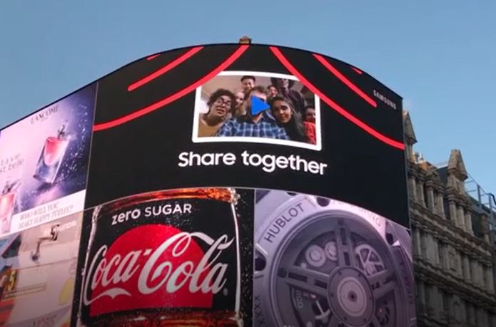 Samsung Takes Over Piccadilly Lights with Animated Film by Cheil UK ...