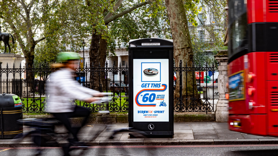 Screwfix Takes to OOH with ‘Don’t Stop. Sprint’ Campaign | LBBOnline