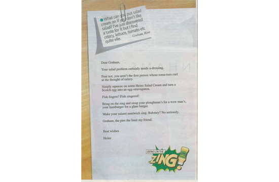 AMV BBDO & Heinz Respond to Metro Text | LBBOnline