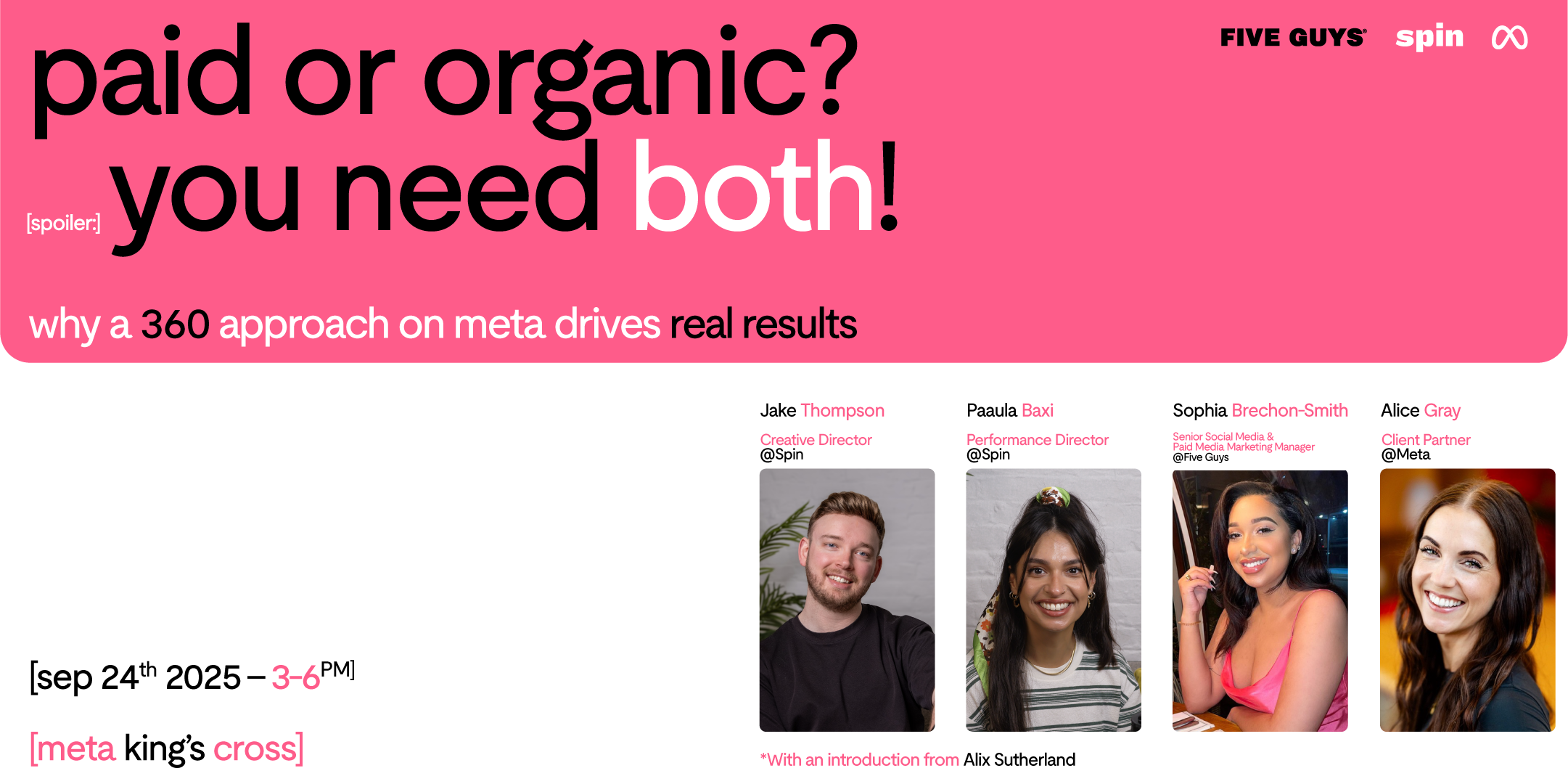 Spin, Meta and Five Guys Host Panel on Future of Paid and Organic | LBBOnline