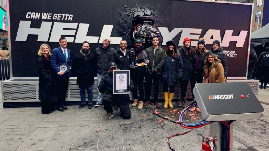 NASCAR Wakes Up New York with World’s Loudest Billboard | LBBOnline