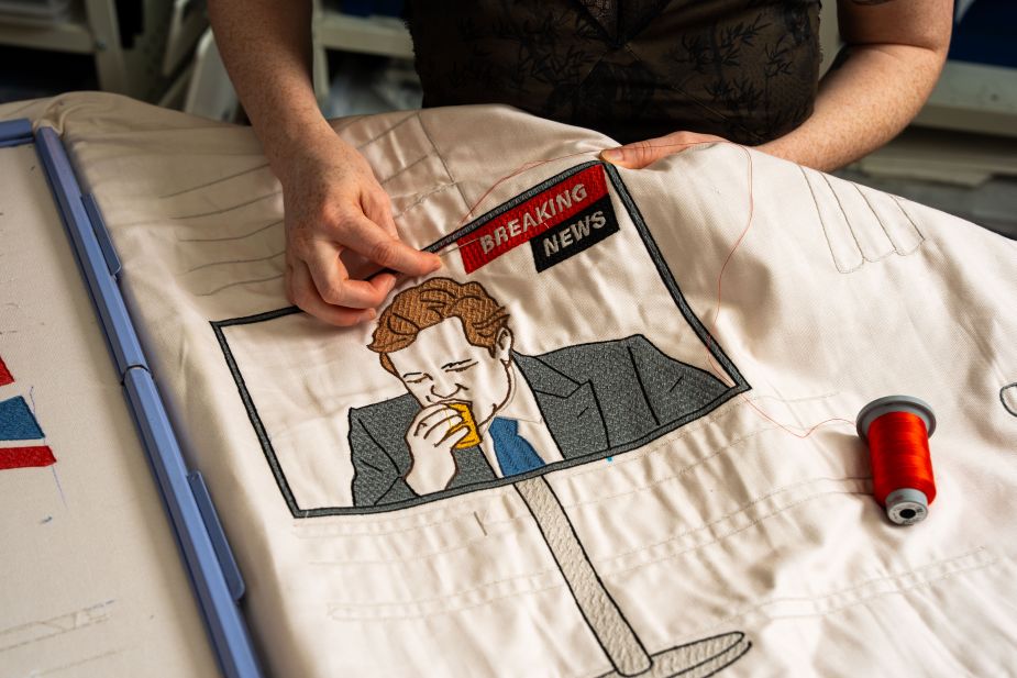Greggs' Epic Embroidered 'Ta-Pastry' Depicts the History of the Sausage ...